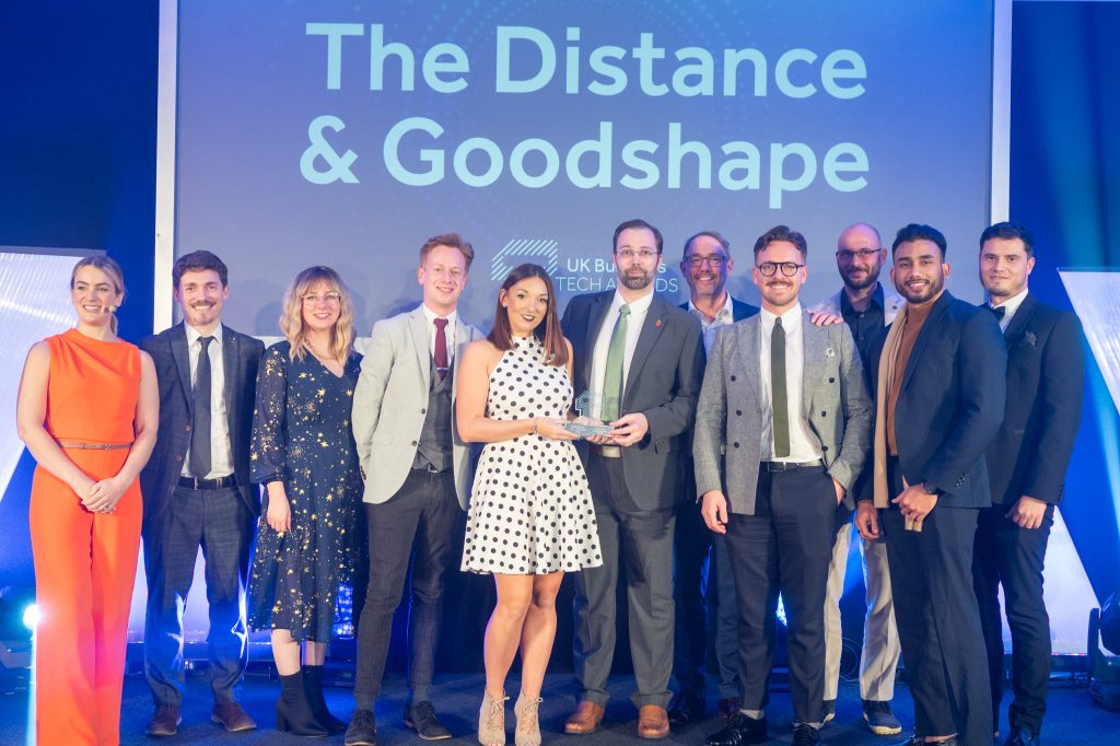 Celebrating success: The Distance and GoodShape win 'App of the Year' at 2023 UK Business Tech ...